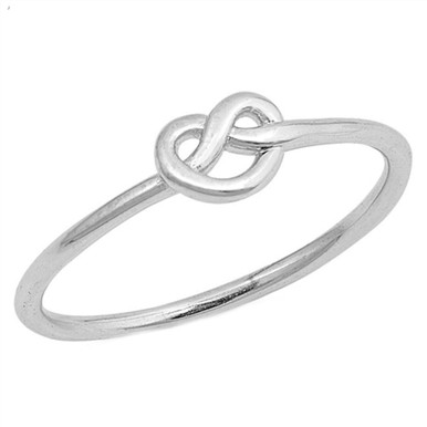 Heart Knot 925 Sterling Silver Ring | BodyDazz.com
