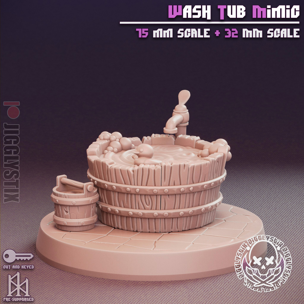 Wash Tub Mimic Girl Figure