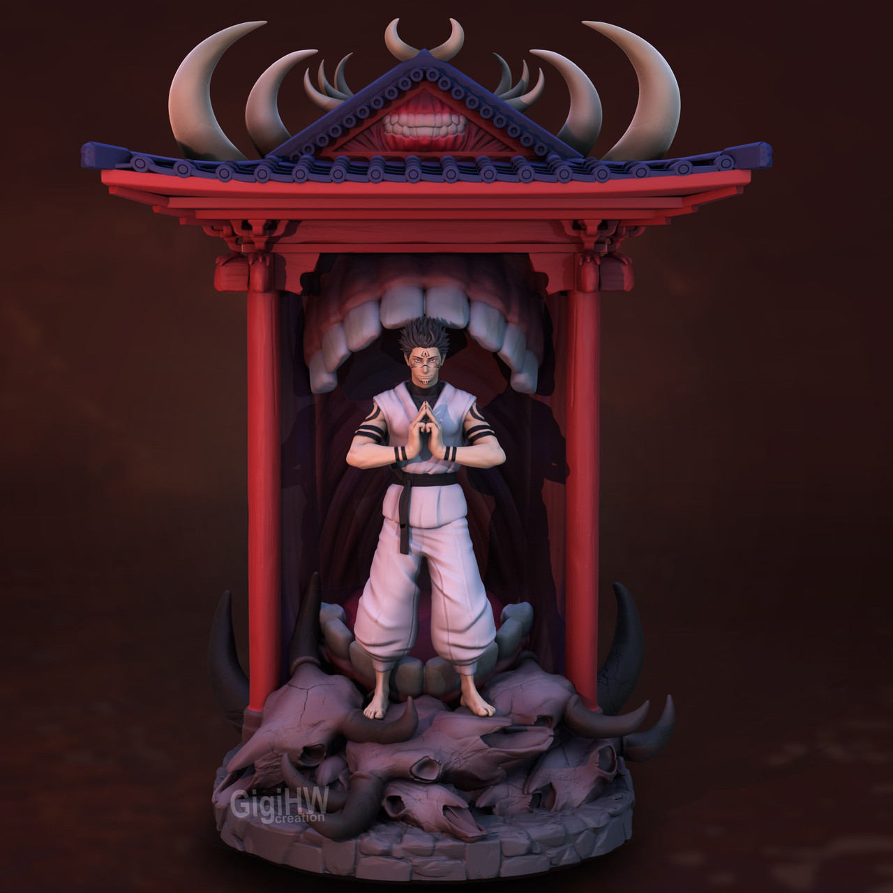Ryomen Sukuna Domain Expansion Malevolent Shrine Figure