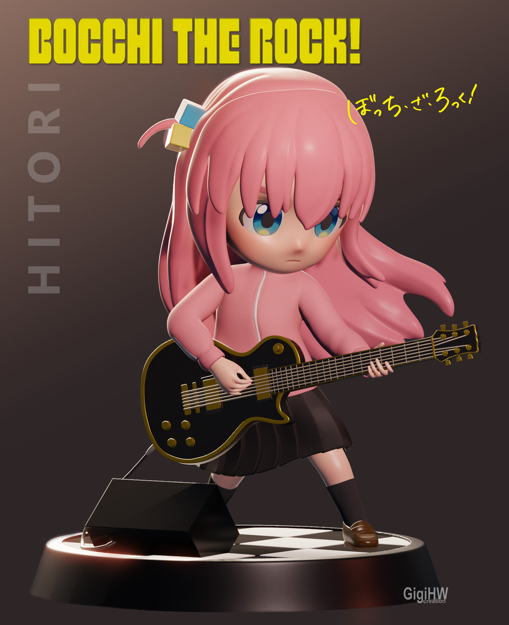 Hitori Bocchi Rock Chibi Figure