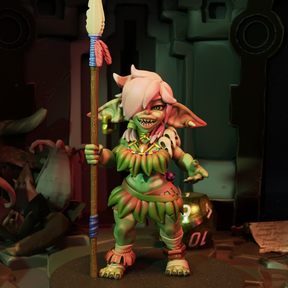 Amazonian Goblin Forager Figure