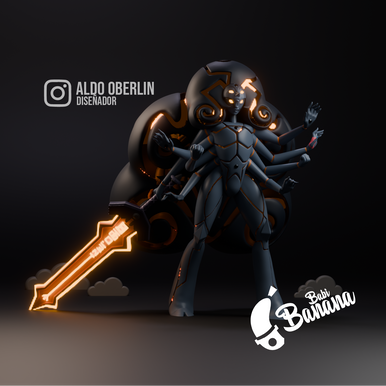 Obsidian Figure