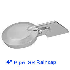 Raincaps Exhaust Rain caps stainless steel Raincapexpress.com 4"