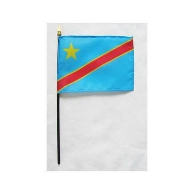 Dem Republic of Congo Mounted Flags 4" x 6"| Buy Online Now