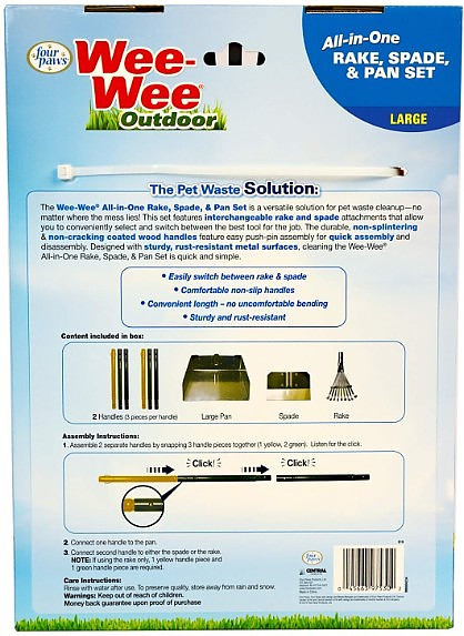 Wee-Wee® All-in-One Rake, Spade & Pan Dog Pooper Scooper | Dog Clean Up ...