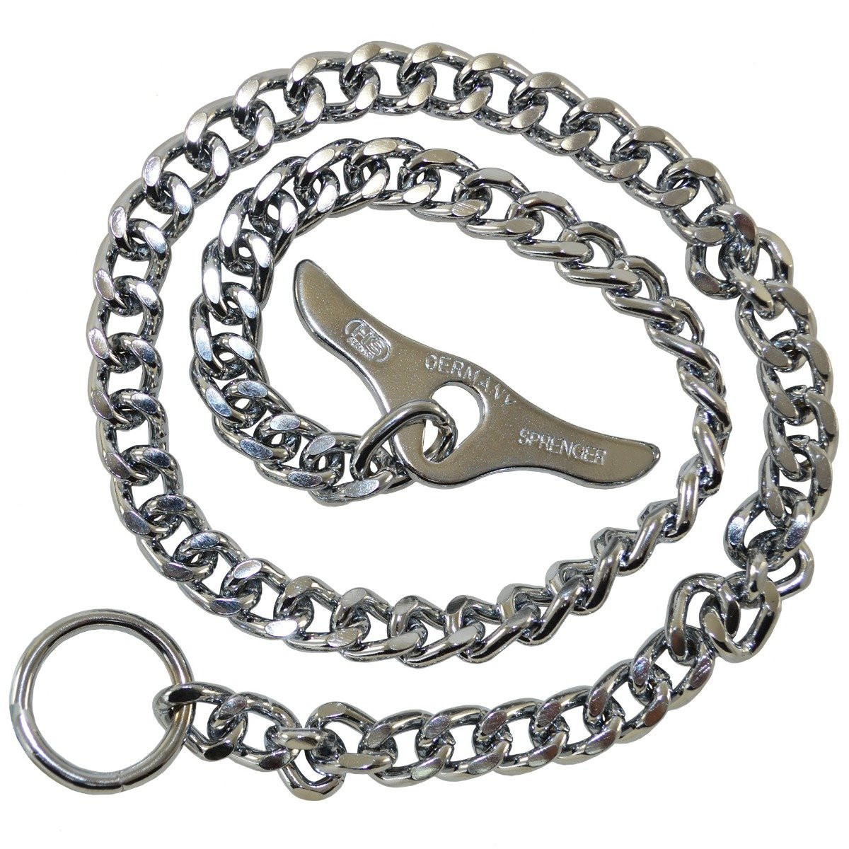 Herm Sprenger 3mm Flat Short Link Chrome-Plated Steel Choke Chain ...