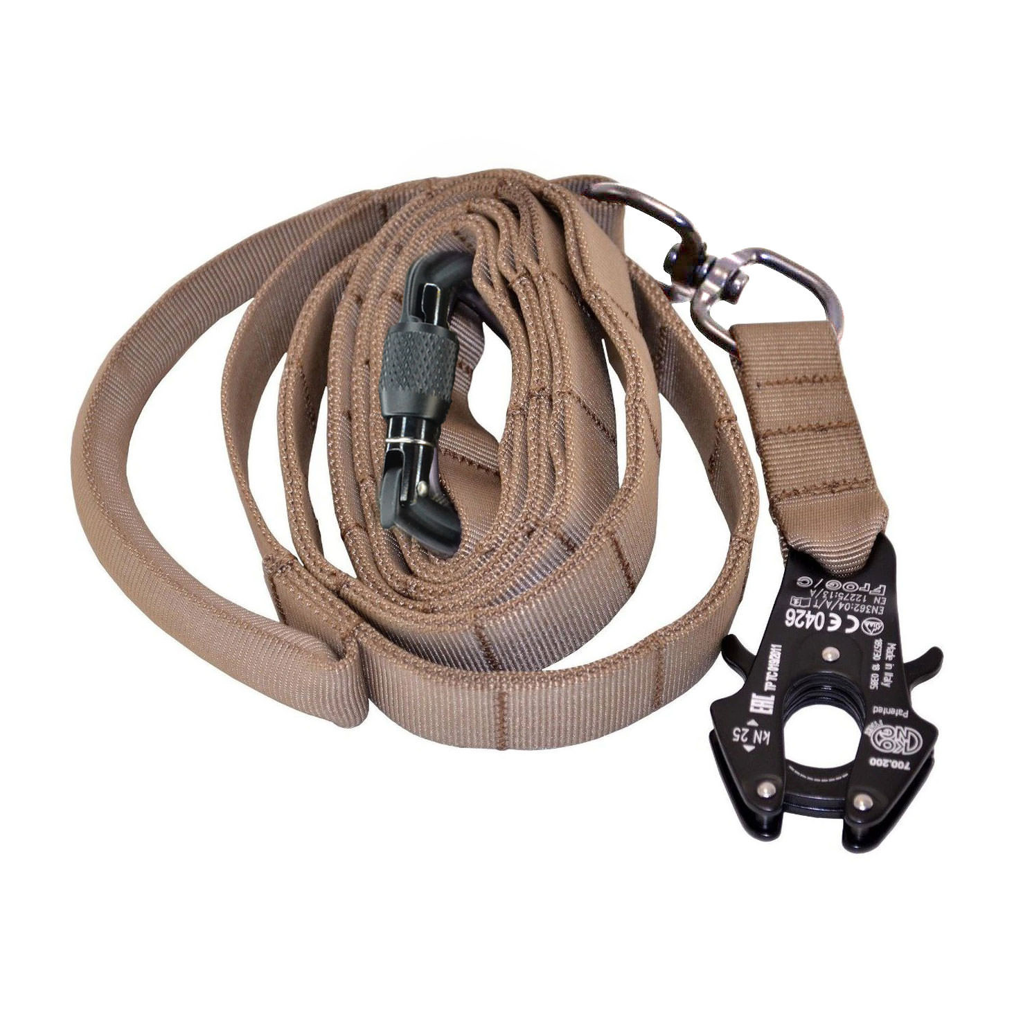 Nylon Adjustable Service Dog Leash with Frog Clip - Ray Allen Manufacturing