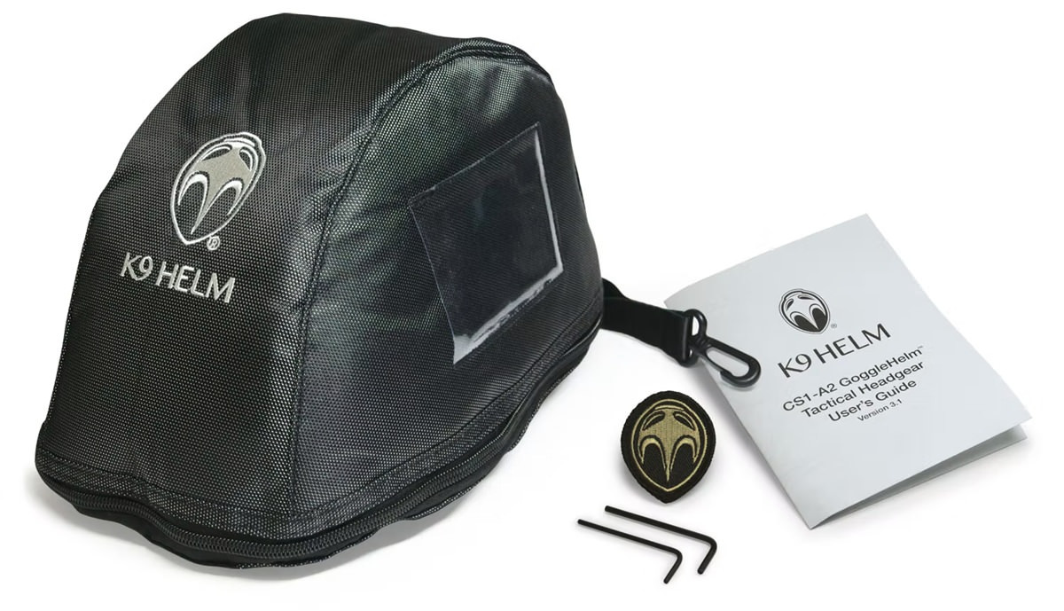 K9 Helm CS1-A2 GoggleHelm | Tactical Working Dog Helmet | K9 Head ...