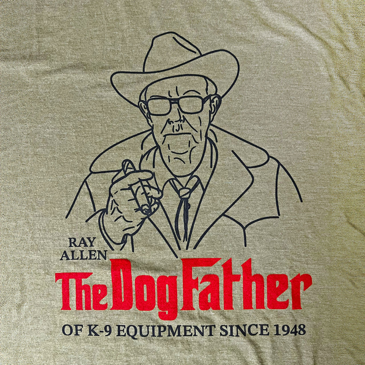 Ray Allen Dog Father T-Shirt | Stencil of Mr. Ray Allen | K9 Handler ...
