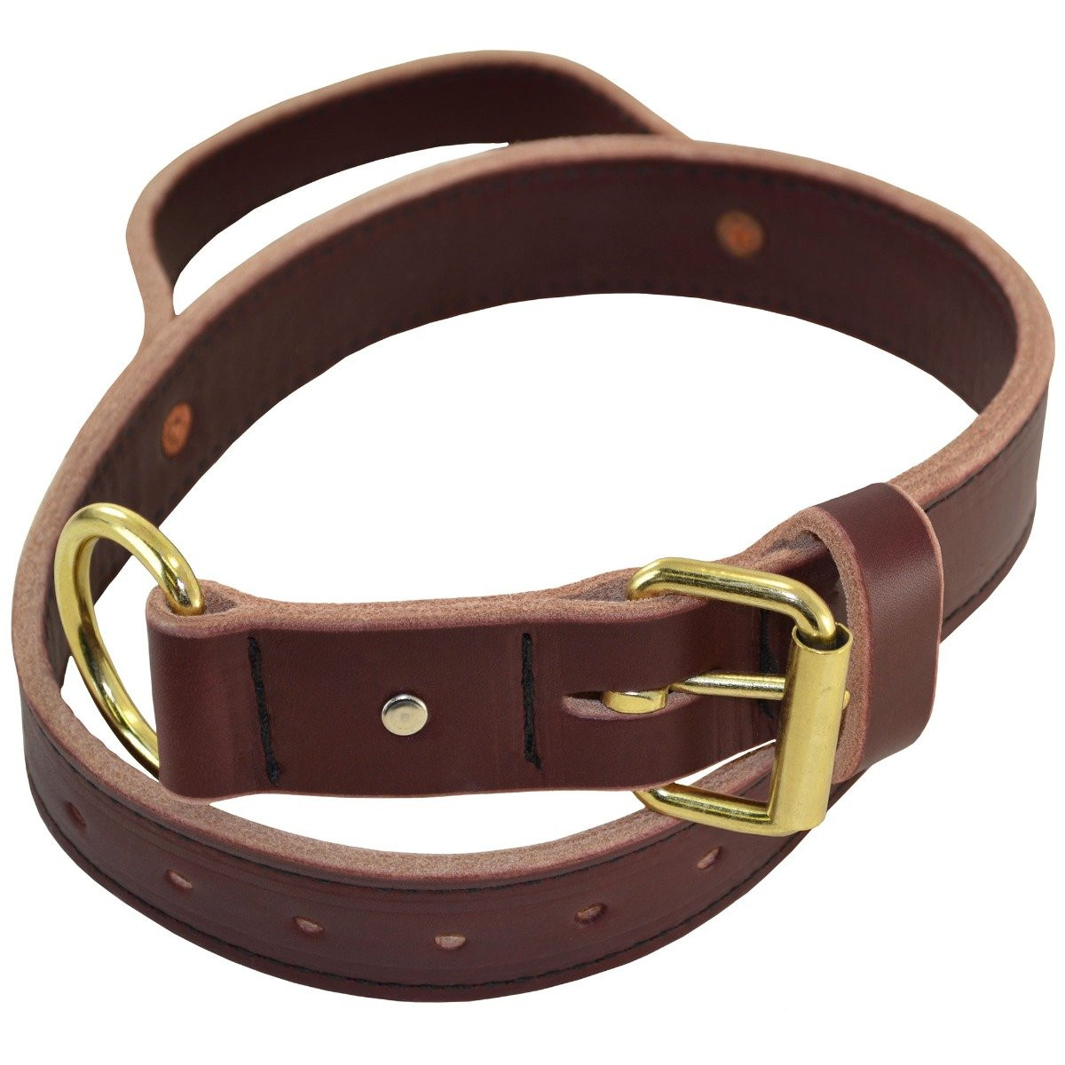 Heavy Leather Agitation Collar | Working Dog Collar | Handler Control