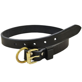 Heavy Leather Agitation Collar | Working Dog Collar | Handler Control