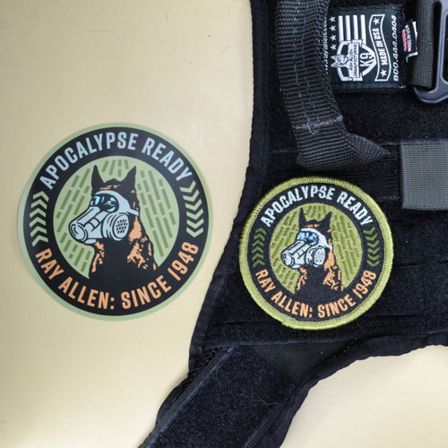 Apocalypse Ready Patch & Decal Set | Embroidered K9 Patch & Vinyl Decal ...