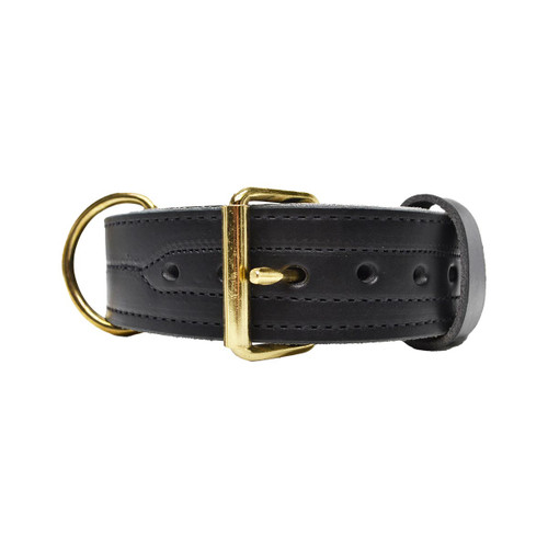 Heavy Leather Agitation Collar | Working Dog Collar | Handler Control