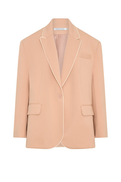 Sporty Oversized Blazer in Clay