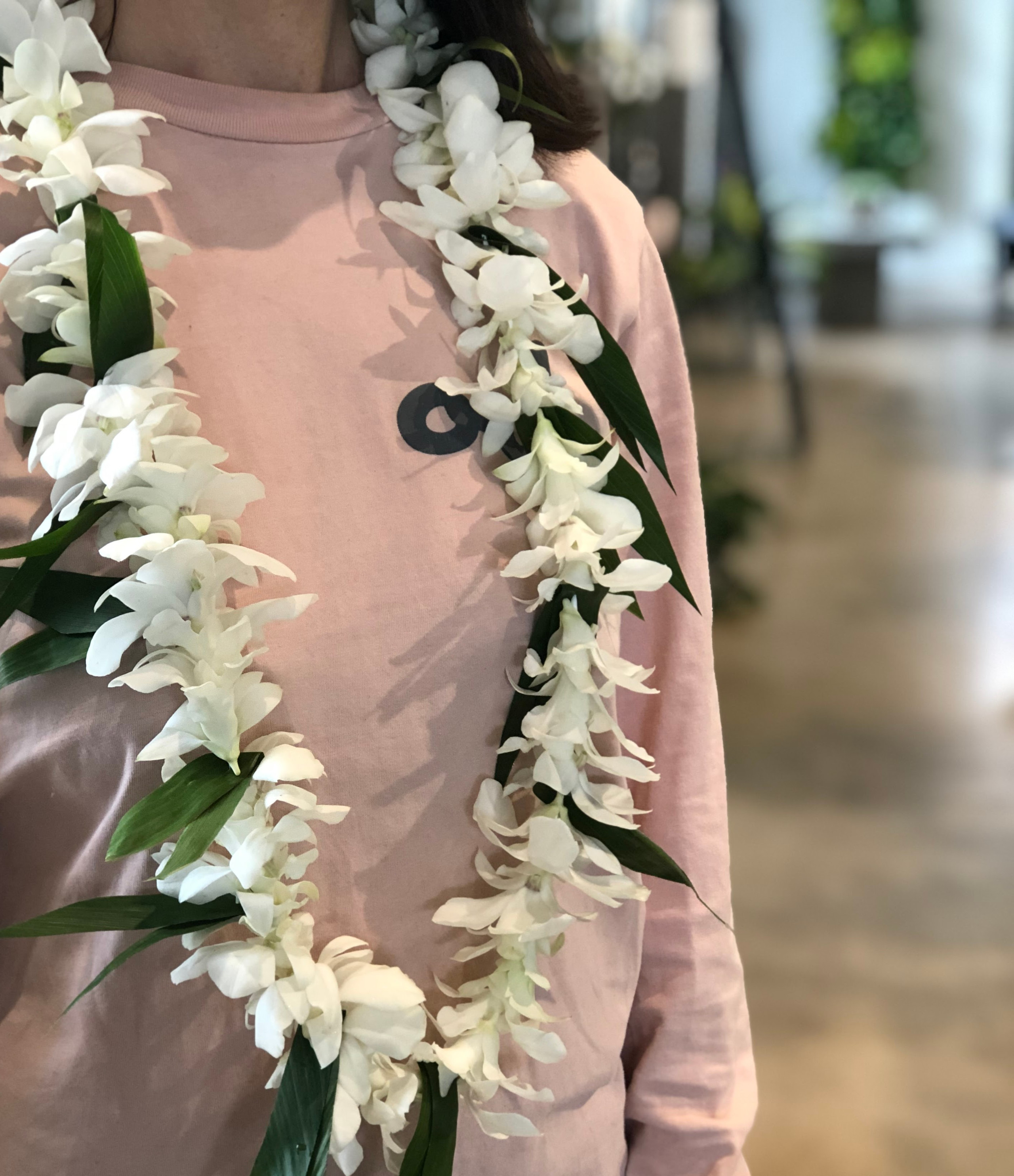 Ti LEAF LEI - Orchid Dynasty