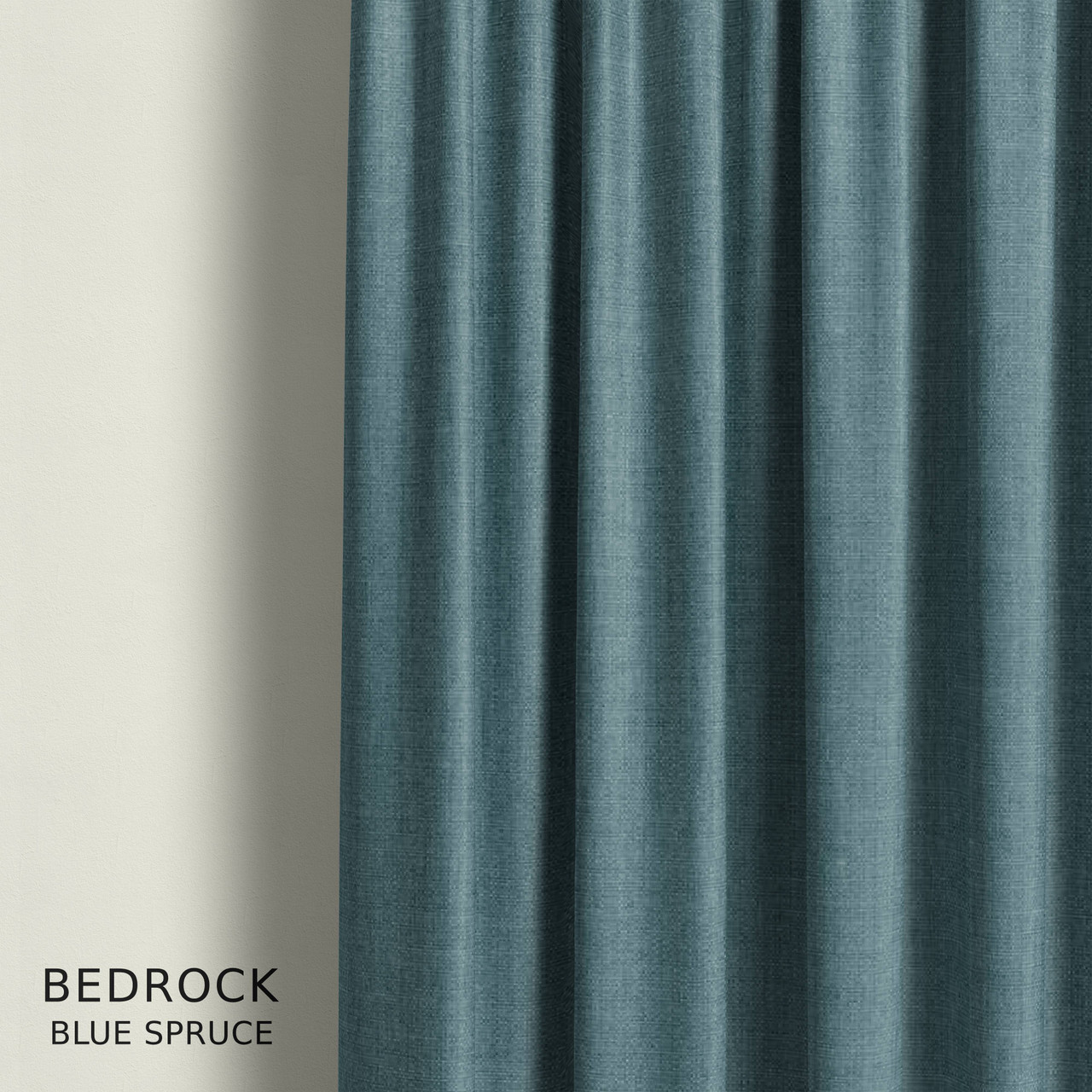 Bedrock - Blue-Gray Pleated Drape