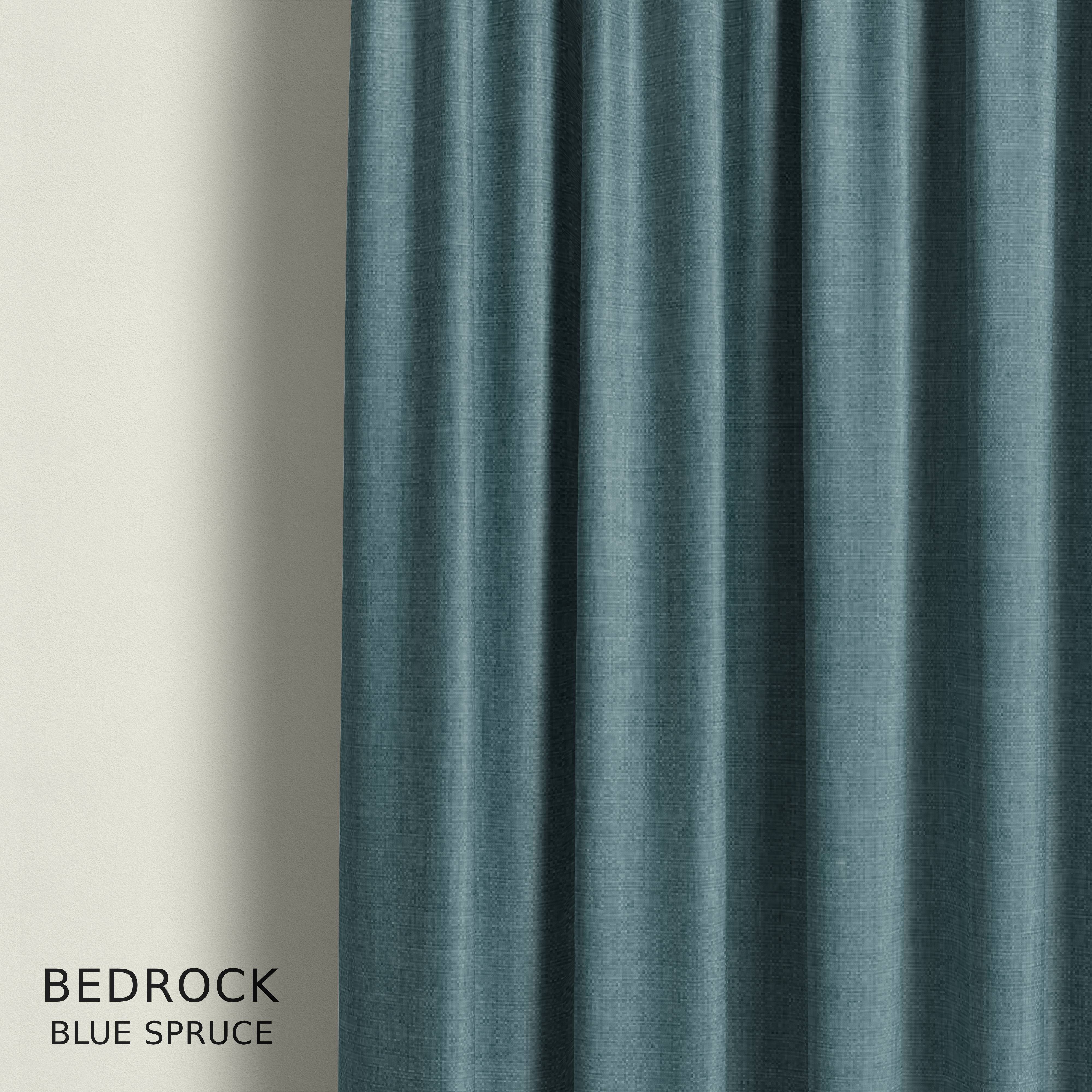 Bedrock - Blue-Gray Pleated Drape
