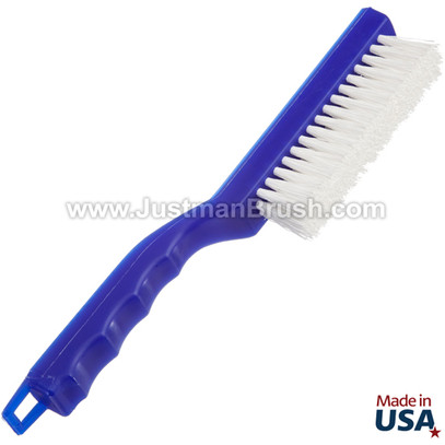 11" Large Blue Handle Utility Brushes | Multiple Fiber Options