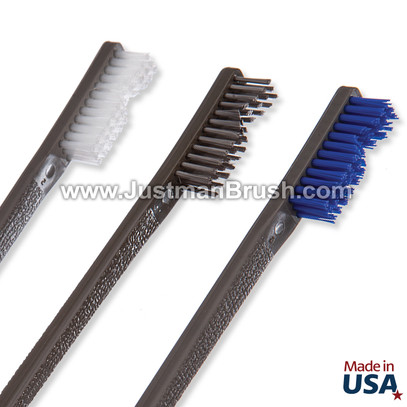 Utility Brush - Double Ended Toothbrush Style - Justman Brush Company