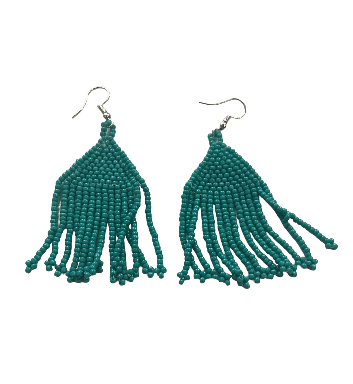 fringe bead earring - Banyan Tree