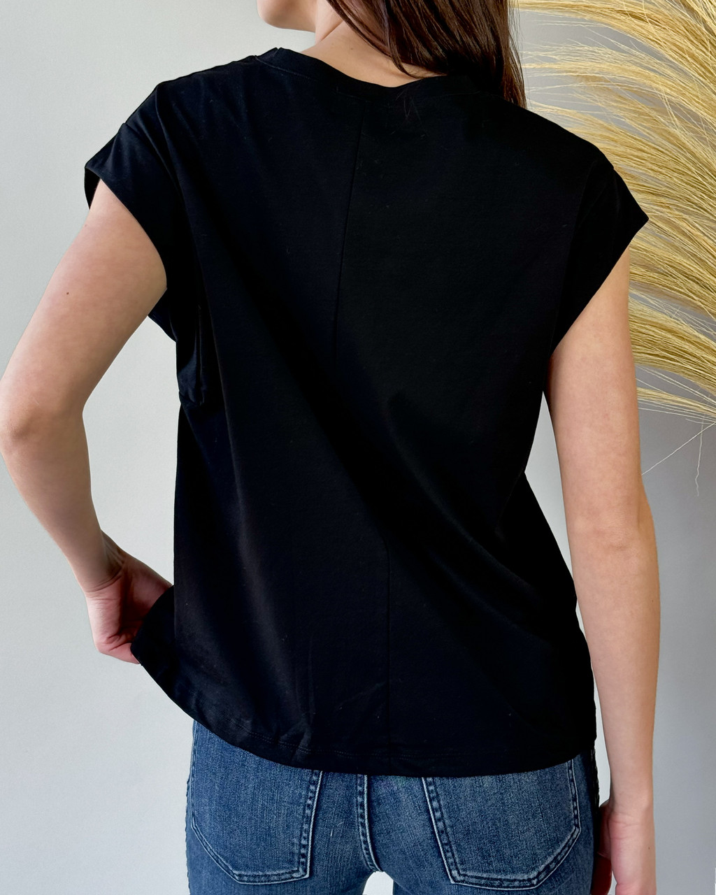 Cotton Shoulder Flair Top - Banyan Tree