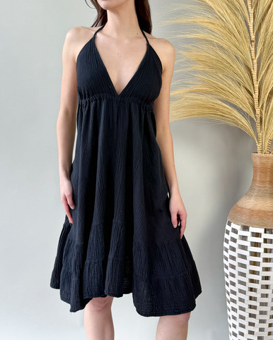 Bare Back Ruffle Dress - Banyan Tree