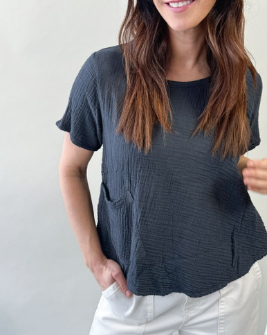 Side Pocket Top - Banyan Tree