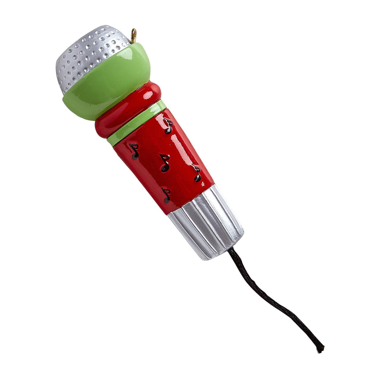 Personalized Microphone Singing Christmas Ornaments 2024