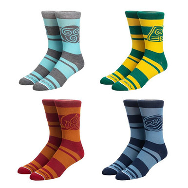 Avatar The Last Airbender 4-Pack Crew Socks | Sock Em' Sock Emporium