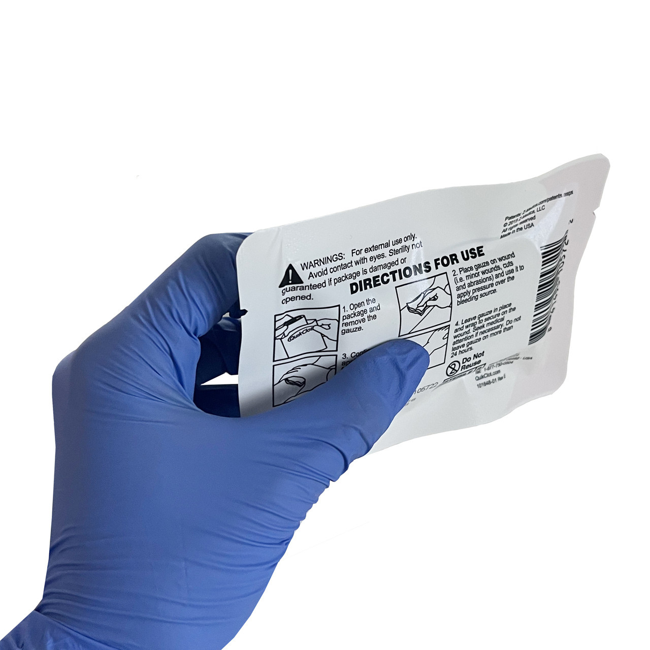 QuikClot® Dressing, 3" x 4 ft