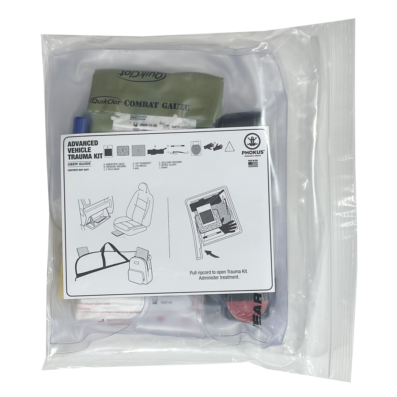 Advanced Vehicle Trauma Kit by Phokus Research