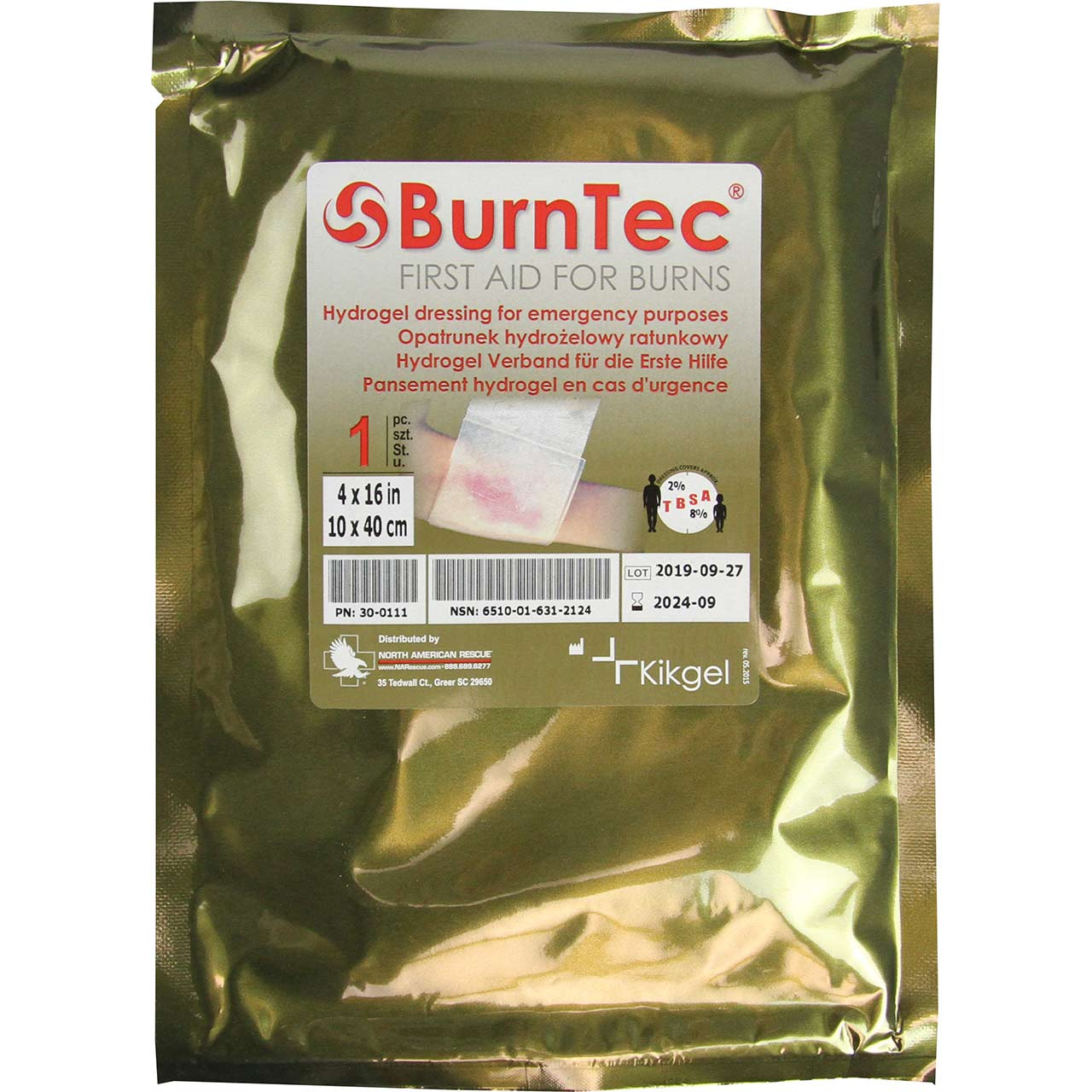 NAR 4" X 16" Burntec Dressing