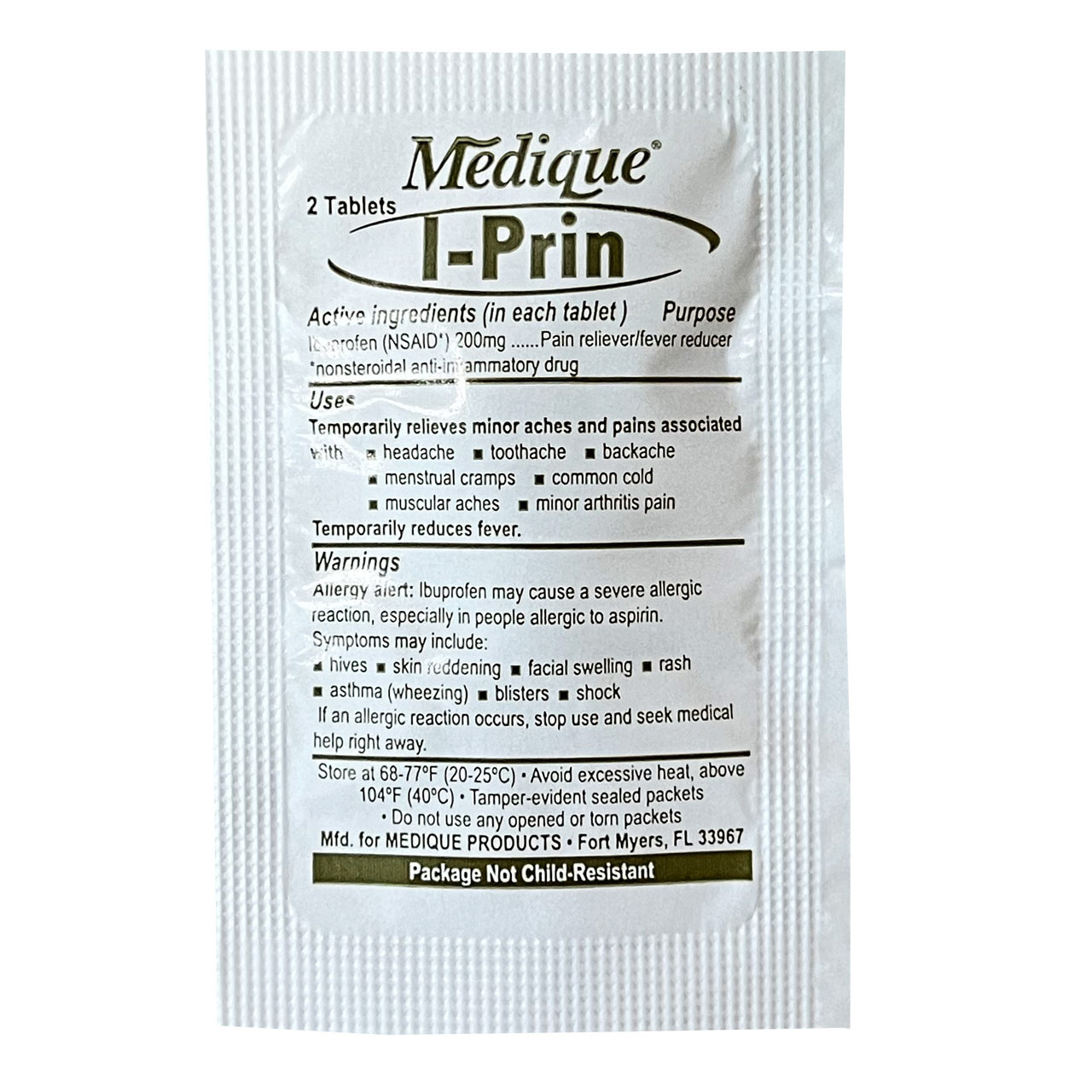 Medications Unit Dose Pack
