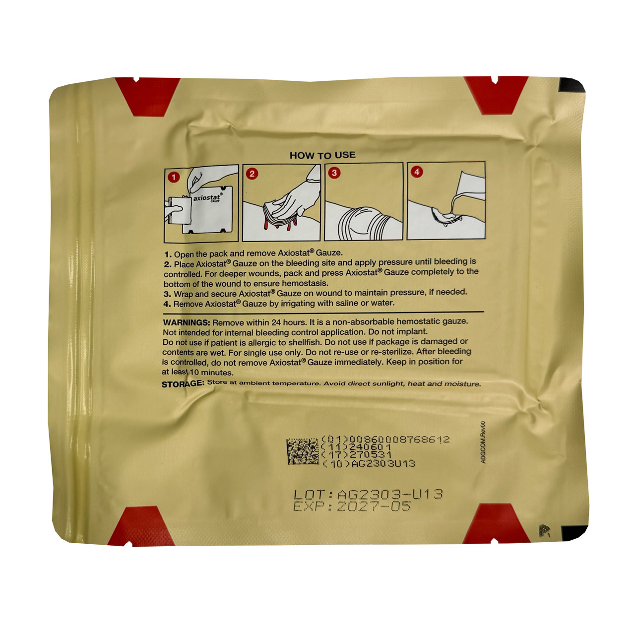 Axiostat Hemostatic Gauze