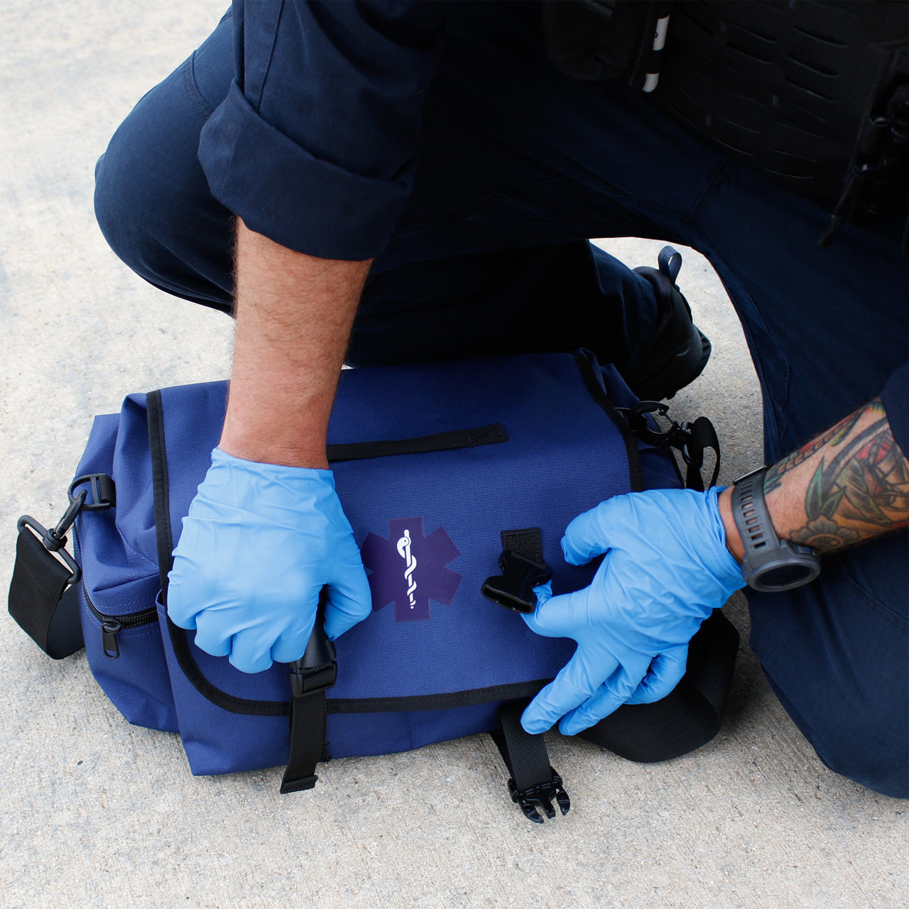 Blue First Responder Bag, Large | Medic Bag