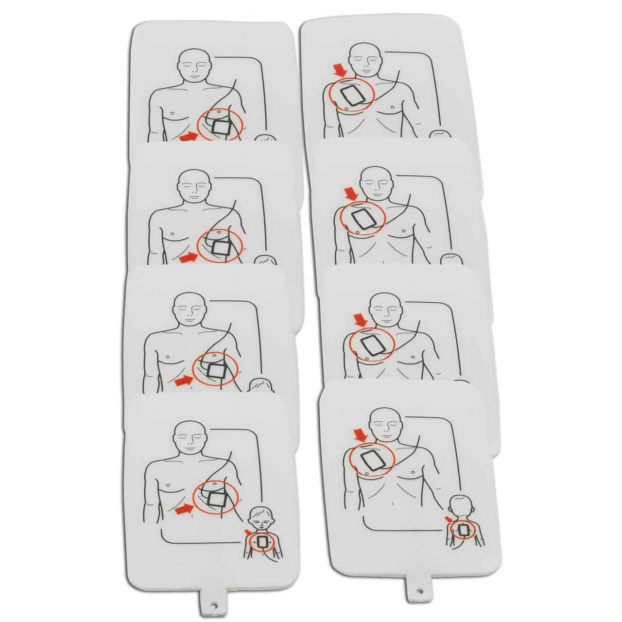 AED UltraTrainer™ Adult/Child Replacement Prestan Training Pad Set, 4 ...