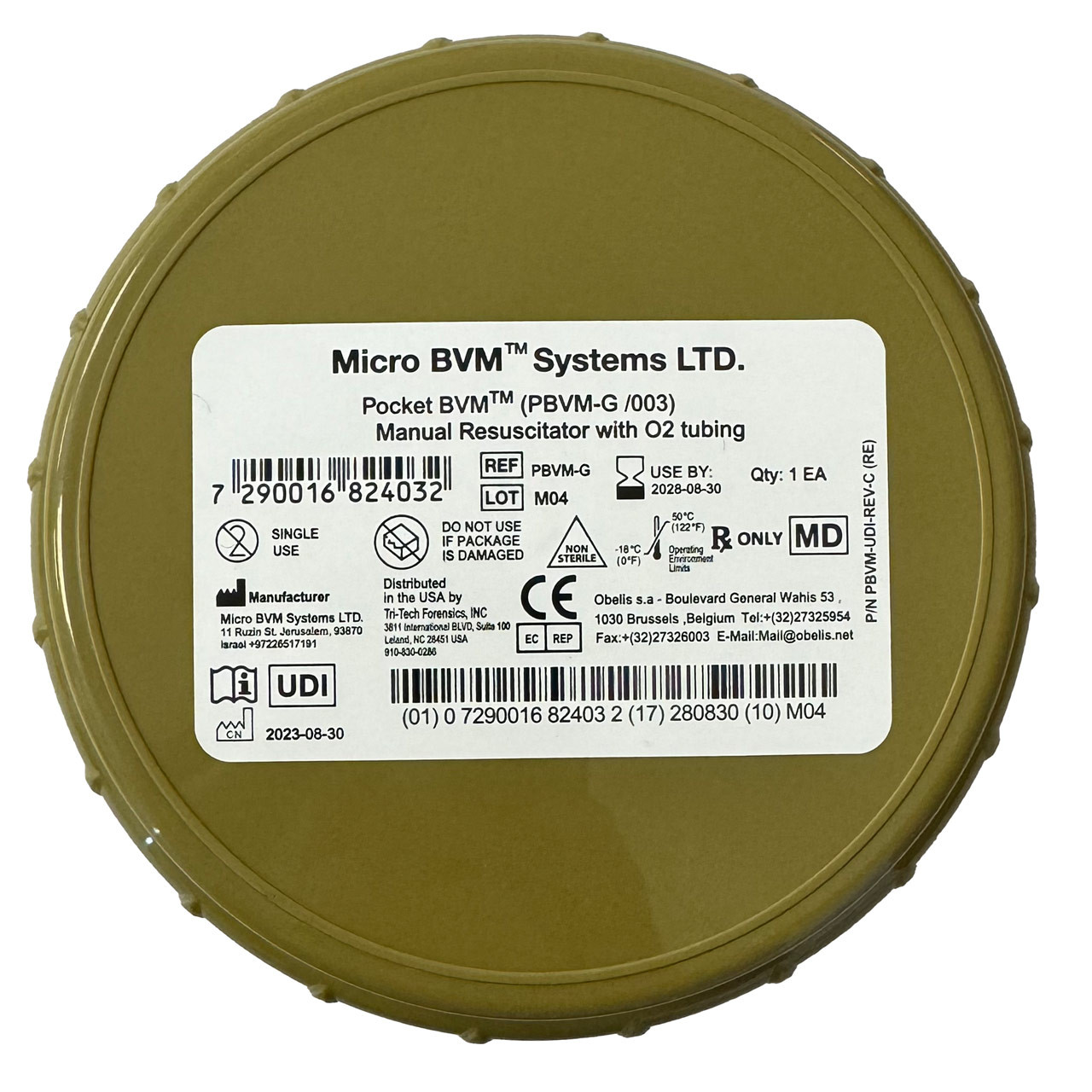 Pocket BVM w/ O2 tubing