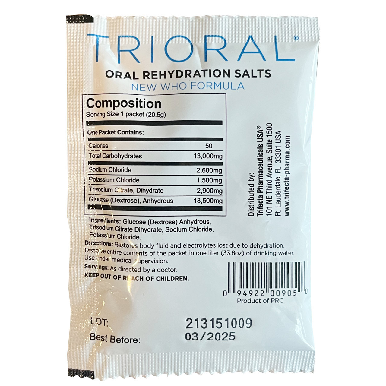 Oral Rehydration Salts - current WHO formula