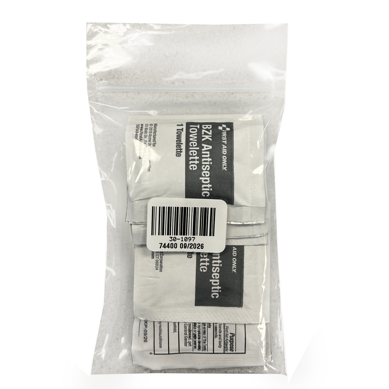 BZK Antiseptic Towelettes (10 pack)