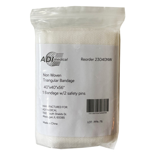 Non-Woven Triangular Bandage, 40" x 40" x 56"