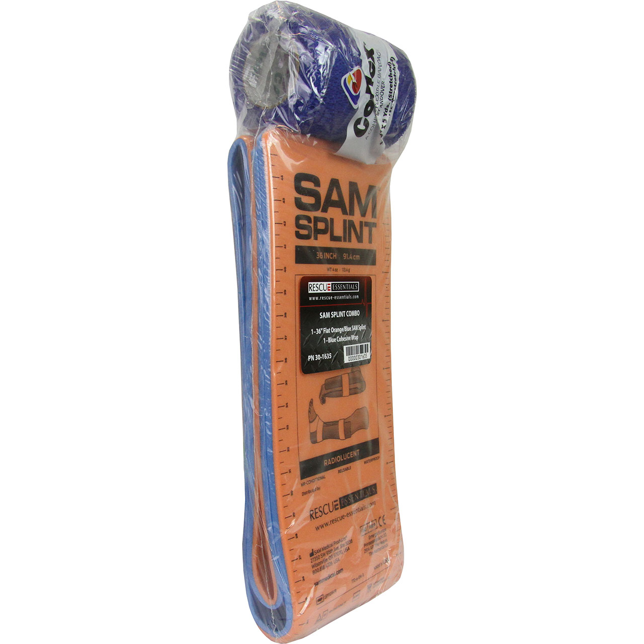 SAM Splint Combo Pack, 1x-Orange and Blue