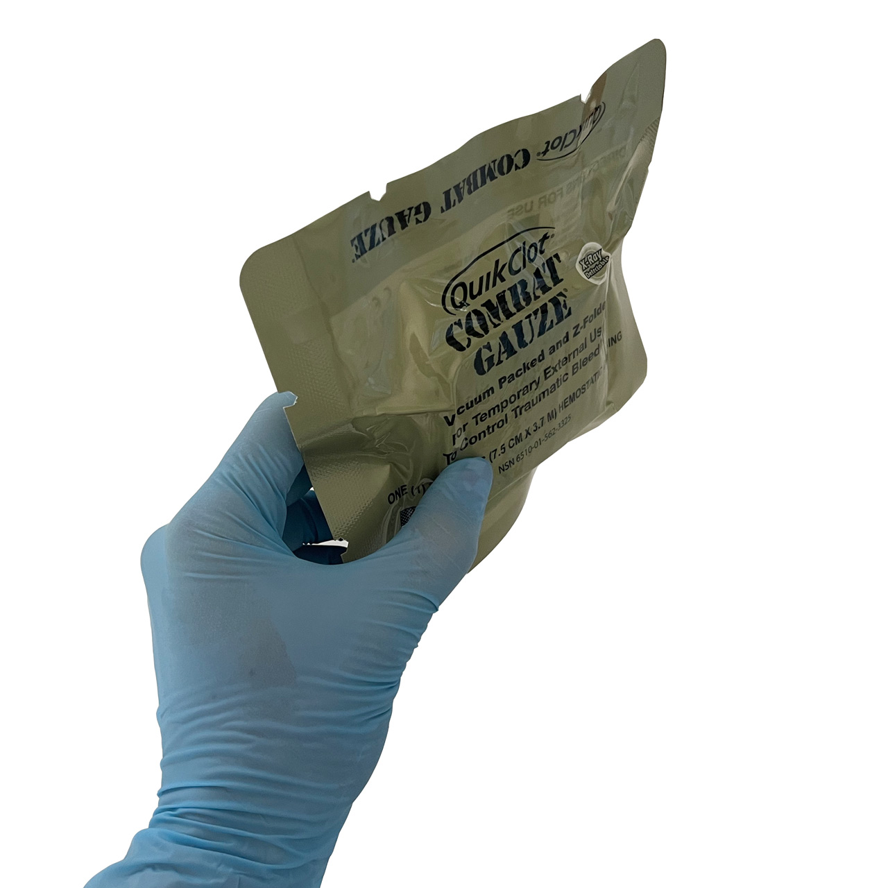 QuikClot Combat Gauze Z-Folded, Military