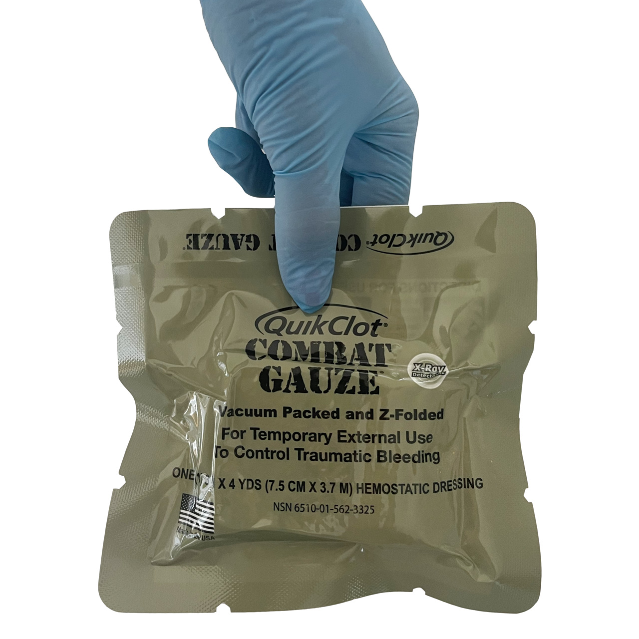 QuikClot Combat Gauze Z-Folded, Military