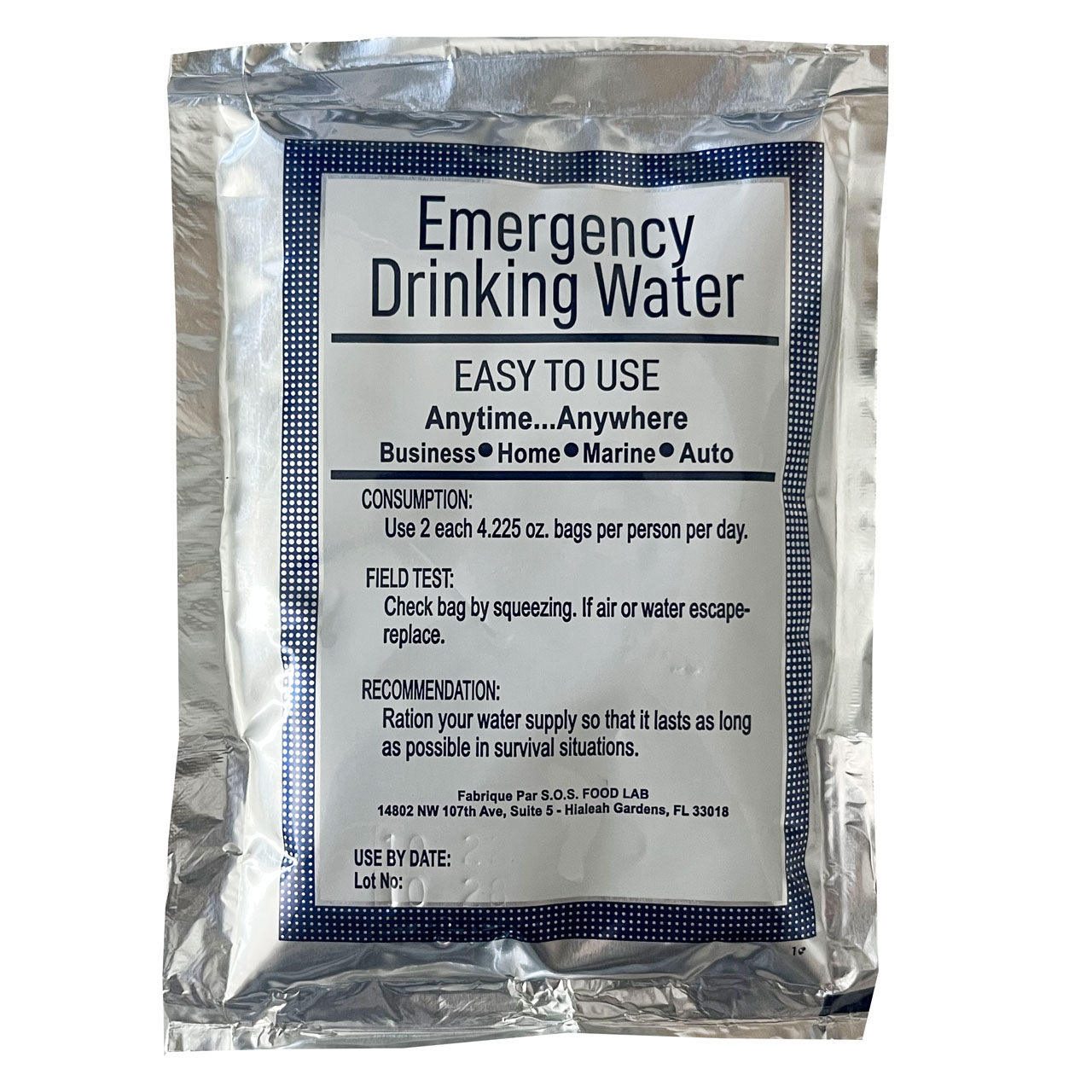 Emergency Drinking Water