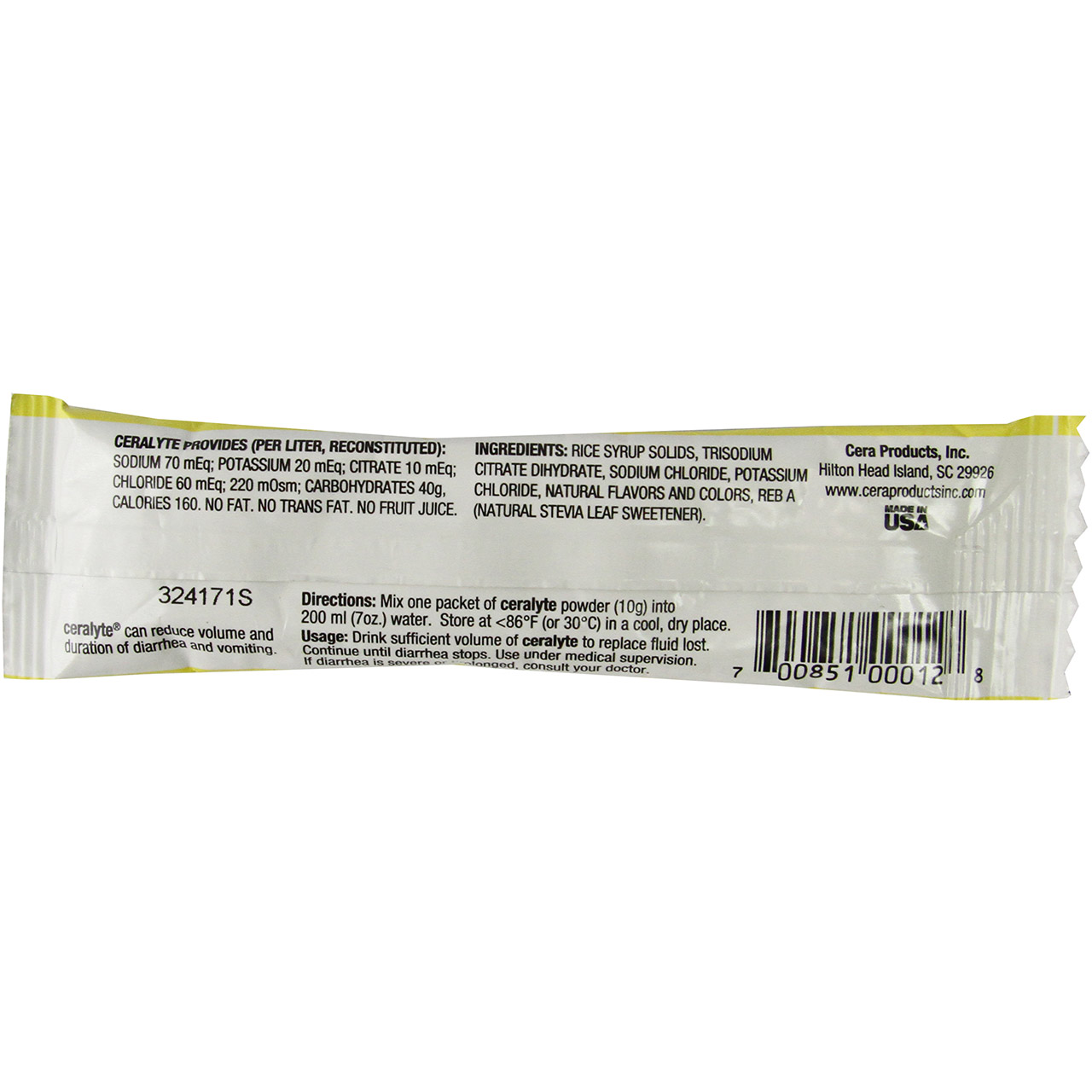 CeraLyte® 70 Electrolyte - Lemon (10 gram Packet)