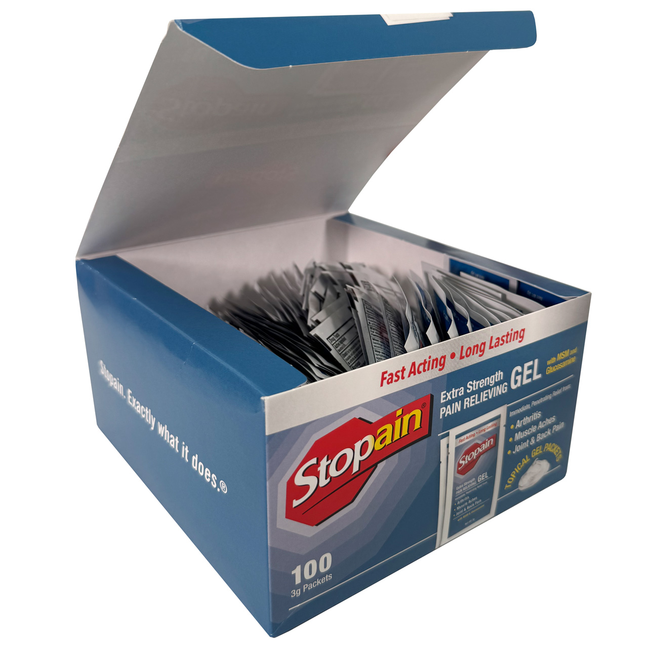 Extra Strength Pain Relieving Gel, Box 100