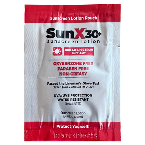 SunX® 30+ Lotion Sunscreen (.25 oz, Unit Dose)