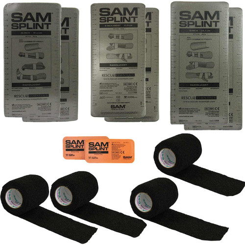 SAM Splint Combo Pack includes two 36 inch splints, two 18 inch splints, two 9 inch splints, 2 ...