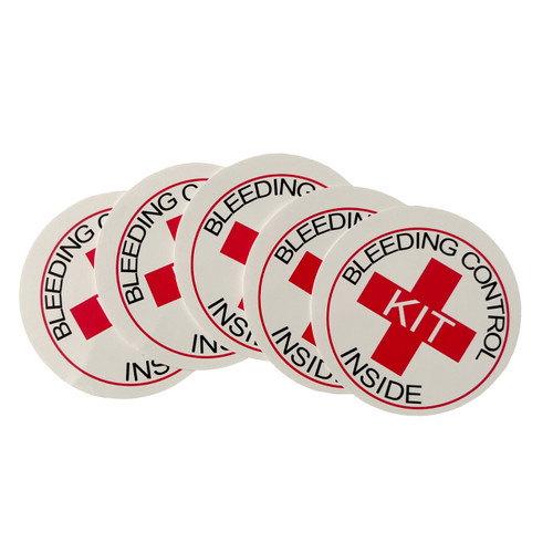 Bleeding Control Designation Stickers - 5 Pack