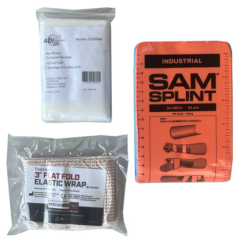 SAM Splint Sling Combo Pack (24" SAM Splint, 3” Elastic Bandage and ...